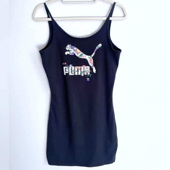 Puma | Dresses | Casual Strap Fitted Dress With Floral Puma Athletics ...